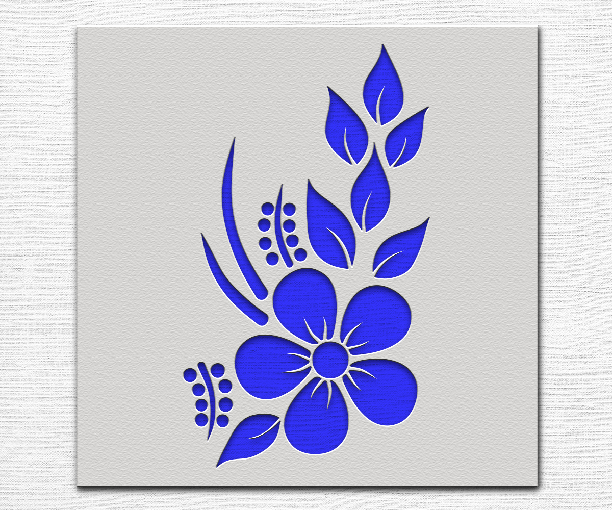 Flower Stencil - Art and Wall Stencil - Stencil Giant
