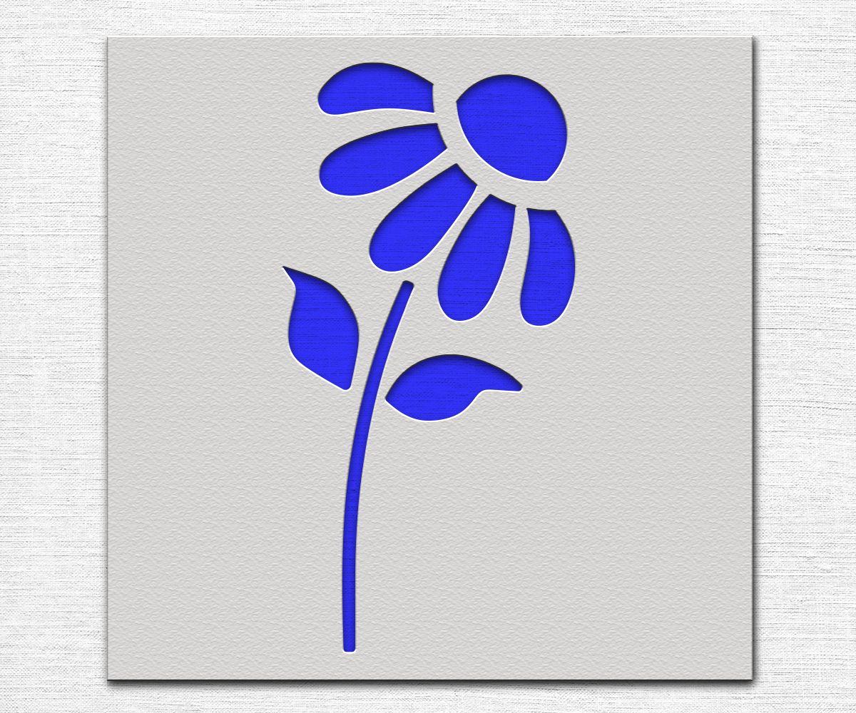 Flower Stencil - Art and Wall Stencil - Stencil Giant