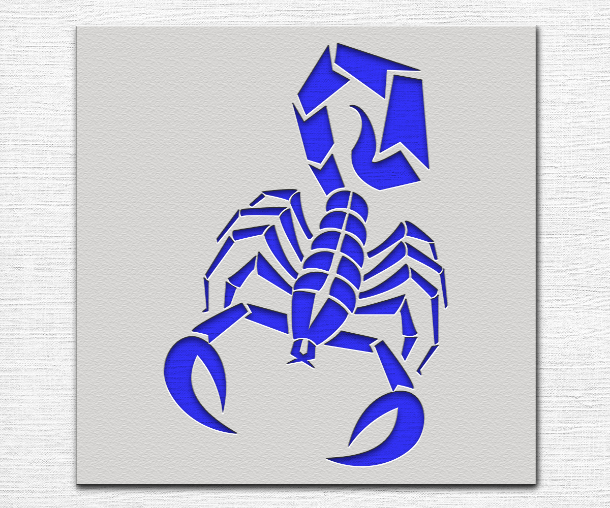 Scorpion Stencil - Art and Wall Stencil - Stencil Giant