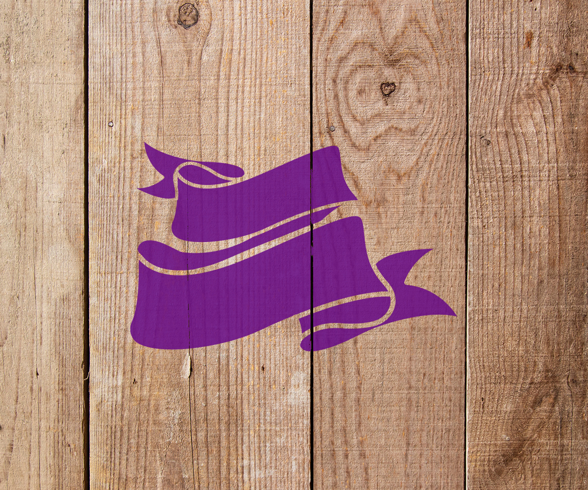 Banner Stencil - Art and Wall Stencil - Stencil Giant