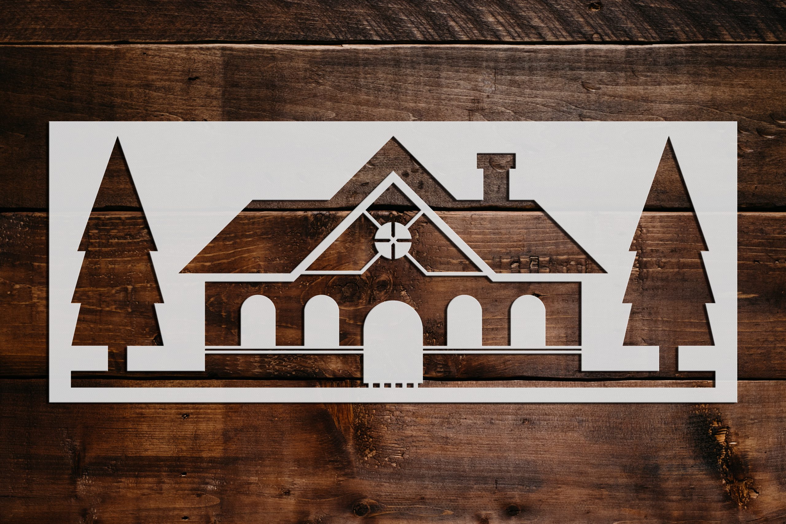 Church Stencil - Art and Wall Stencil - Stencil Giant