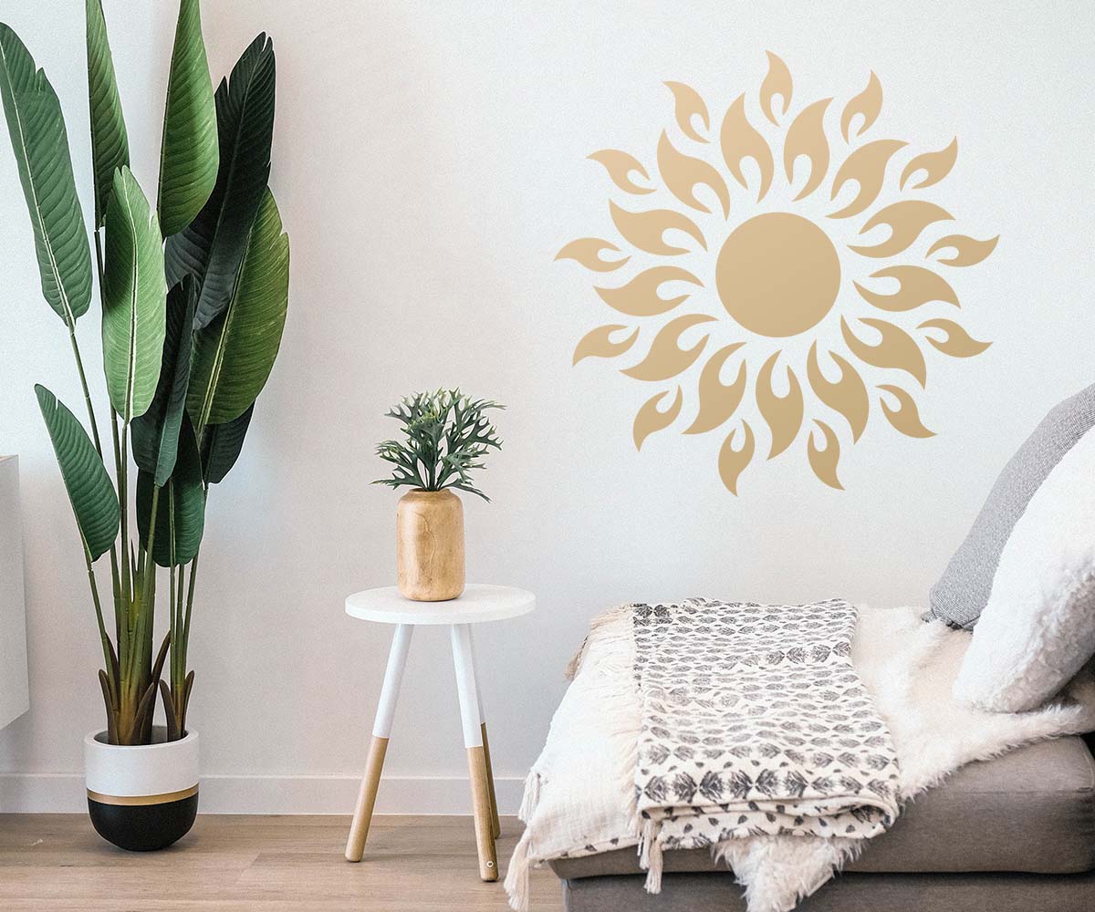Sun Stencil - Art and Wall Stencil - Stencil Giant
