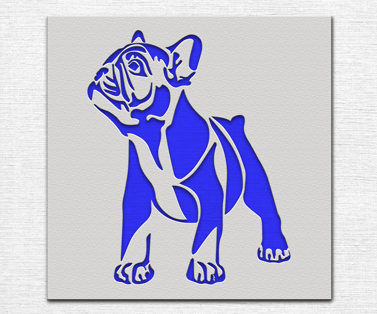 Bulldog Stencil - Art and Wall Stencil - Stencil Giant