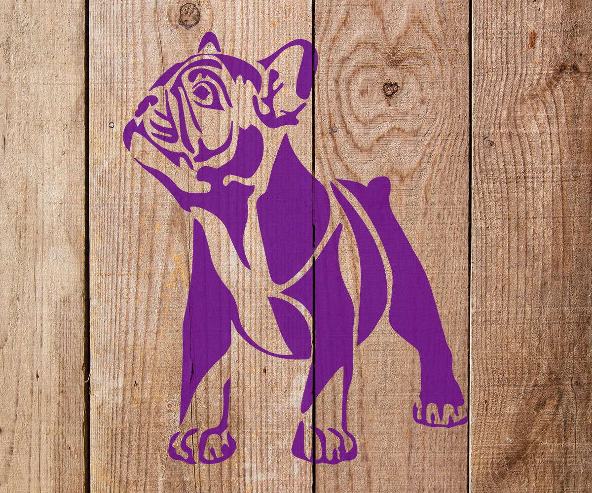 Bulldog Stencil - Art and Wall Stencil - Stencil Giant