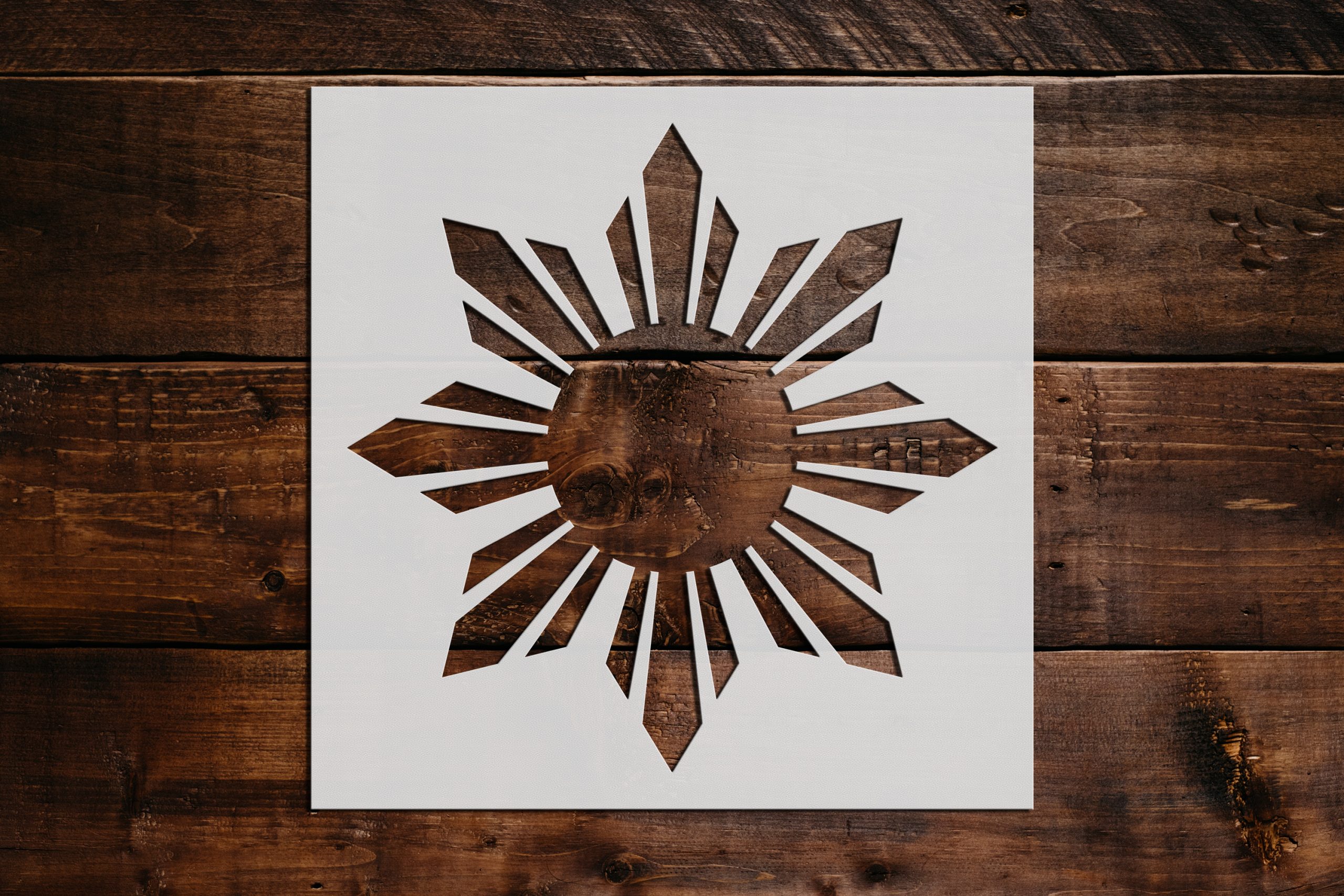 Sun Stencil - Art and Wall Stencil - Stencil Giant