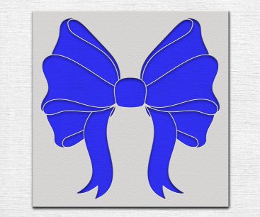 Bow Stencil - Art and Wall Stencil - Stencil Giant