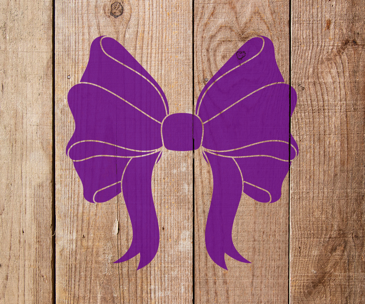 Bow Stencil - Art and Wall Stencil - Stencil Giant