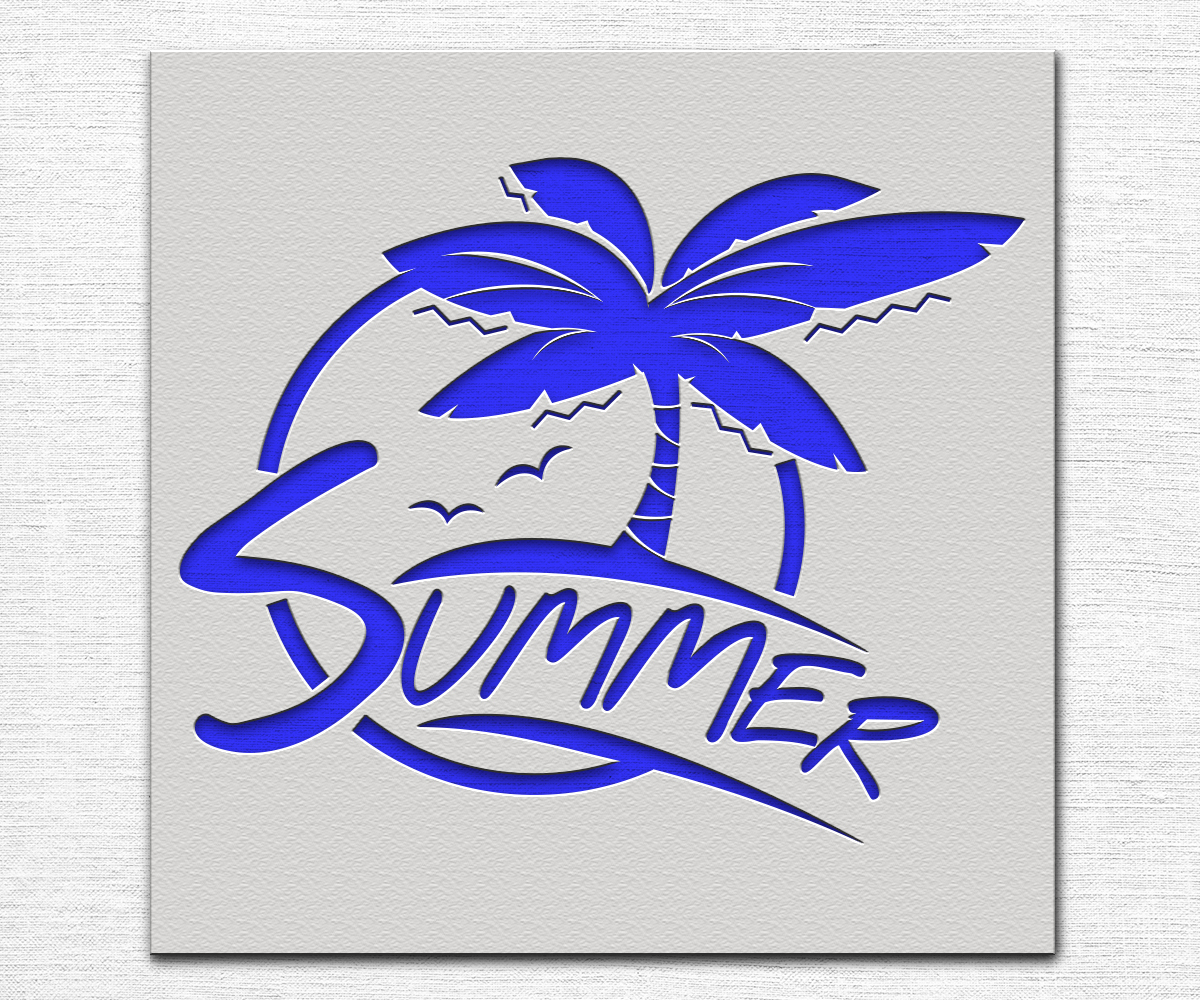 Summer Stencil - Art and Wall Stencil - Stencil Giant