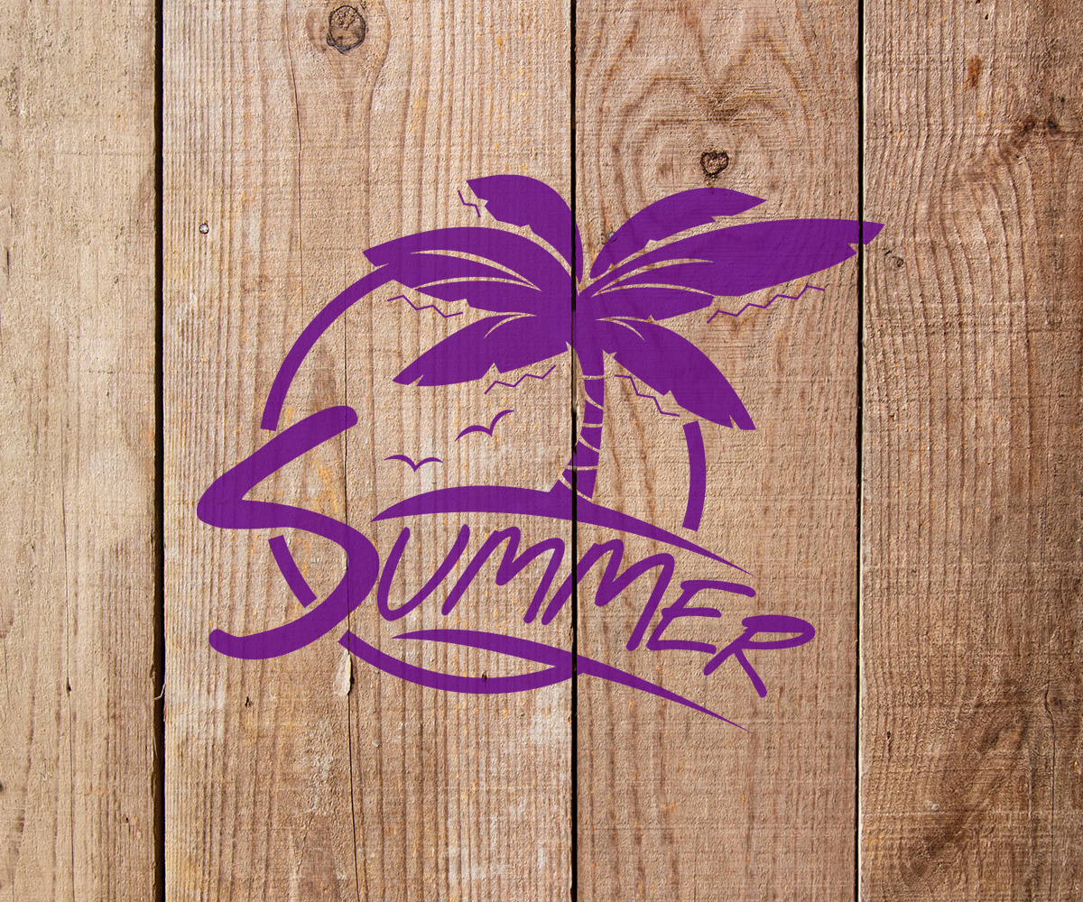 Summer Stencil - Art and Wall Stencil - Stencil Giant