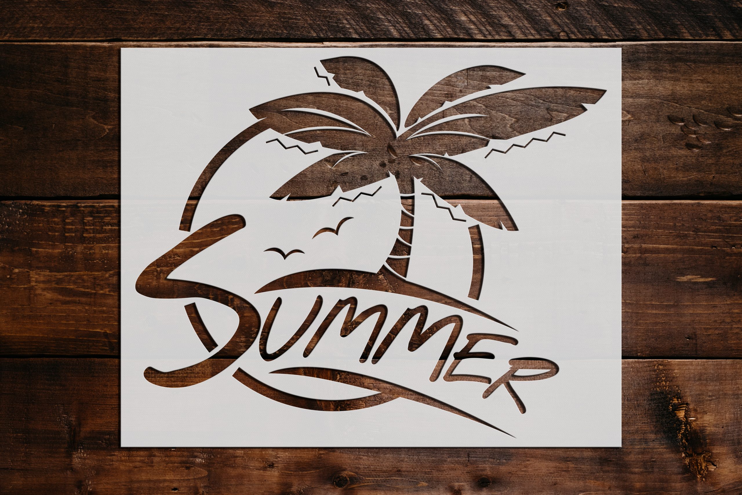 Summer Stencil - Art and Wall Stencil - Stencil Giant