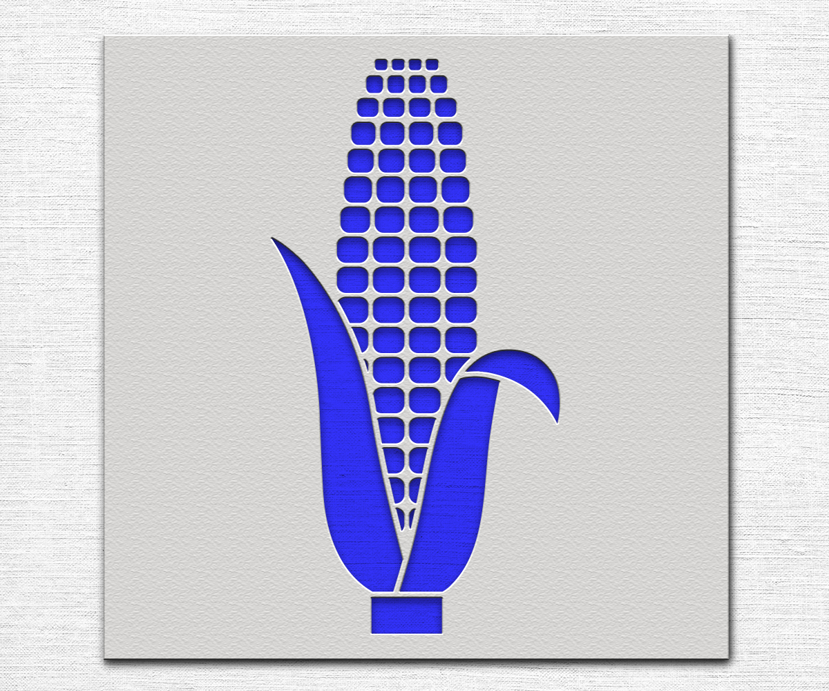 Corn on the Cob Stencil - Art and Wall Stencil - Stencil Giant