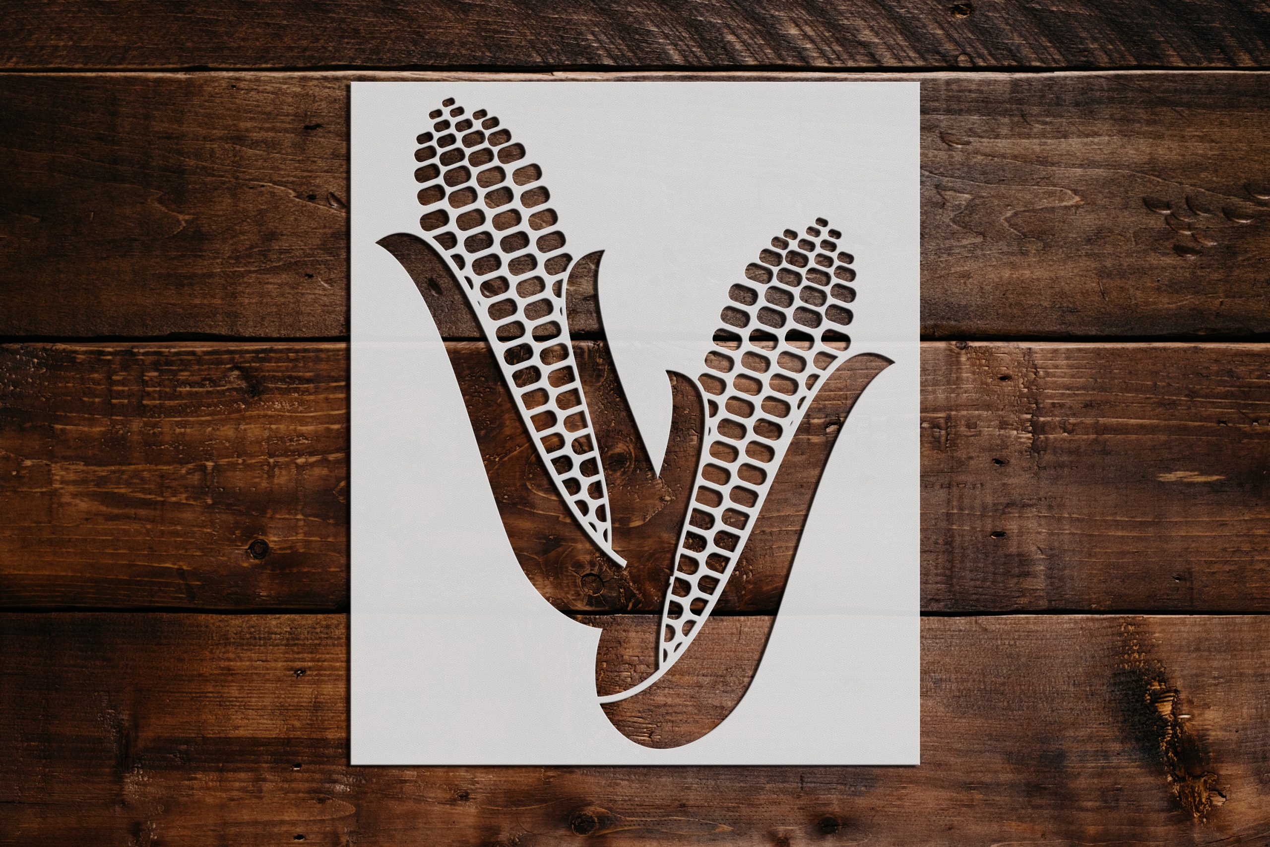 Corn on the Cob Stencil - Art and Wall Stencil - Stencil Giant