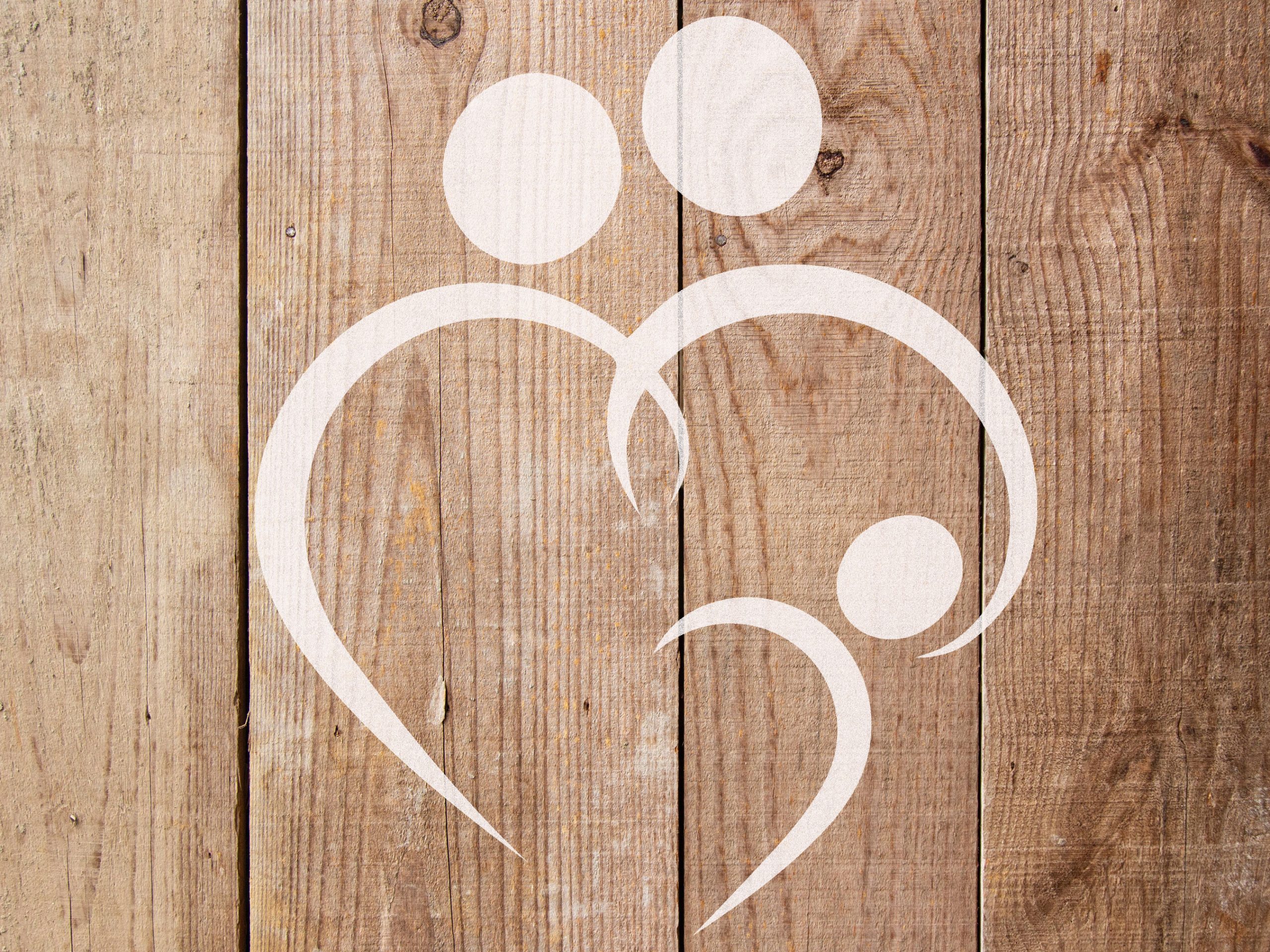 Family Heart Stencil - Art and Wall Stencil - Stencil Giant