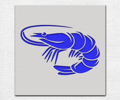 Crawfish Stencil - Art and Wall Stencil - Stencil Giant