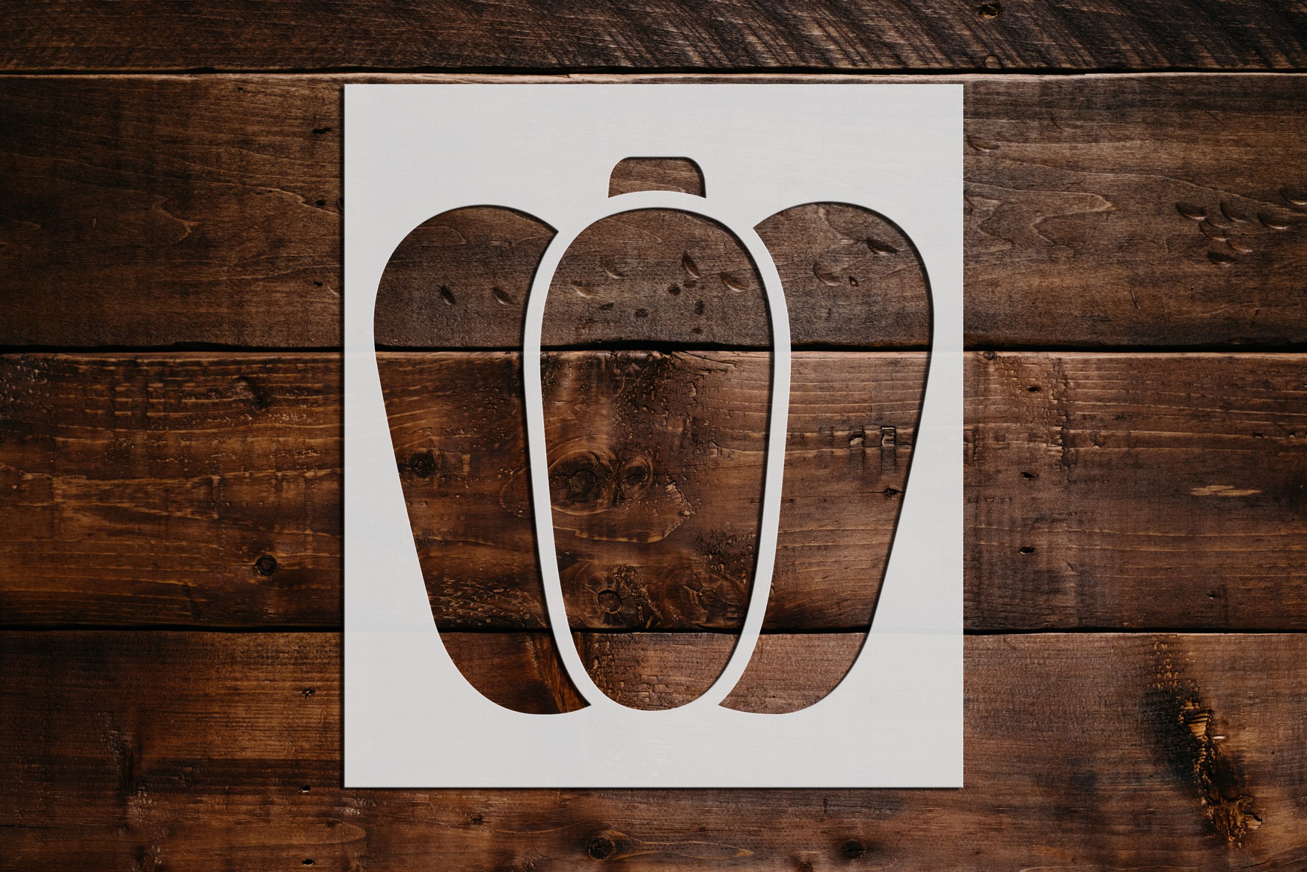 Bell Pepper Stencil - Art and Wall Stencil - Stencil Giant