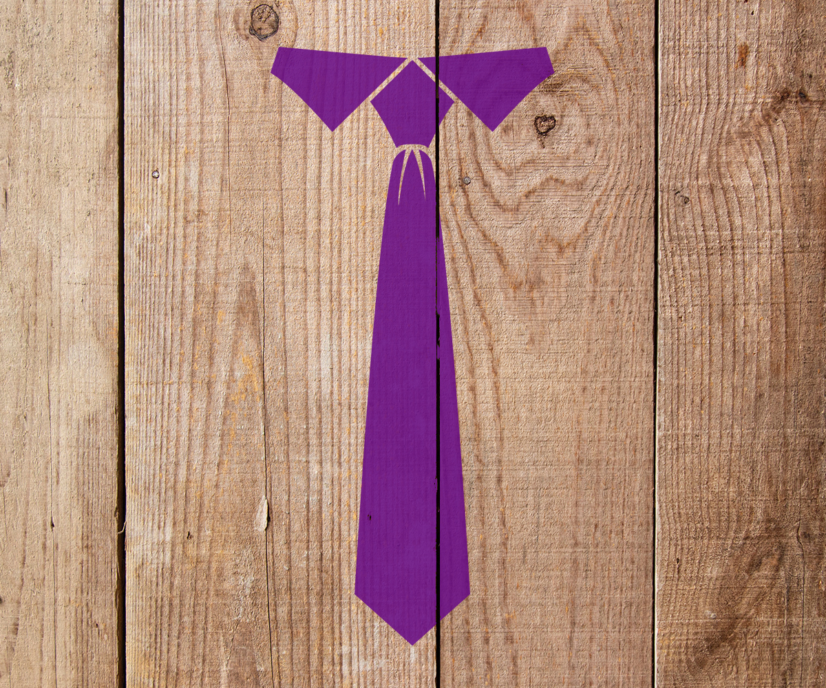 Neck Tie Stencil - Art and Wall Stencil - Stencil Giant