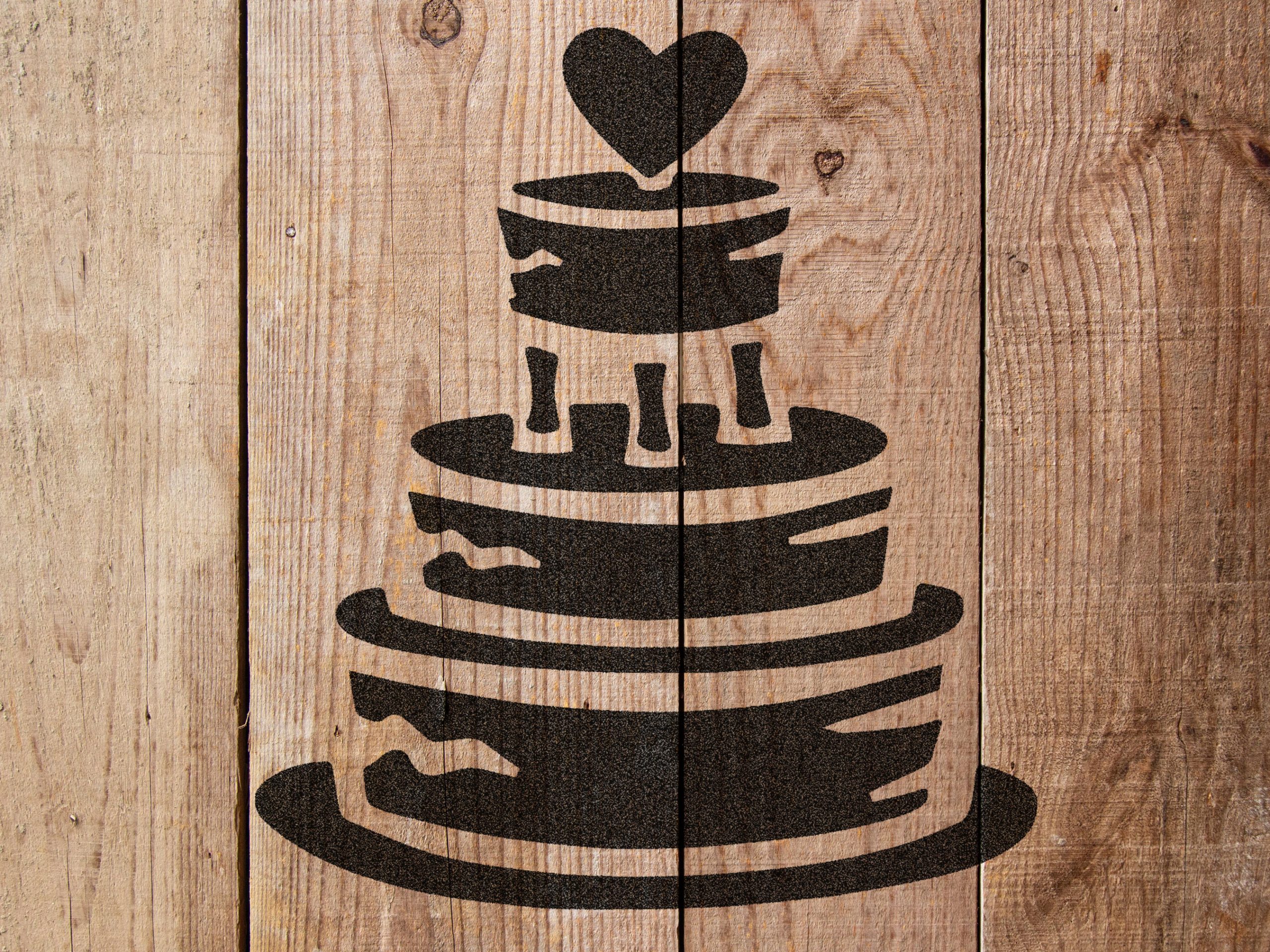 Wedding Cake Stencil - Art and Wall Stencil - Stencil Giant