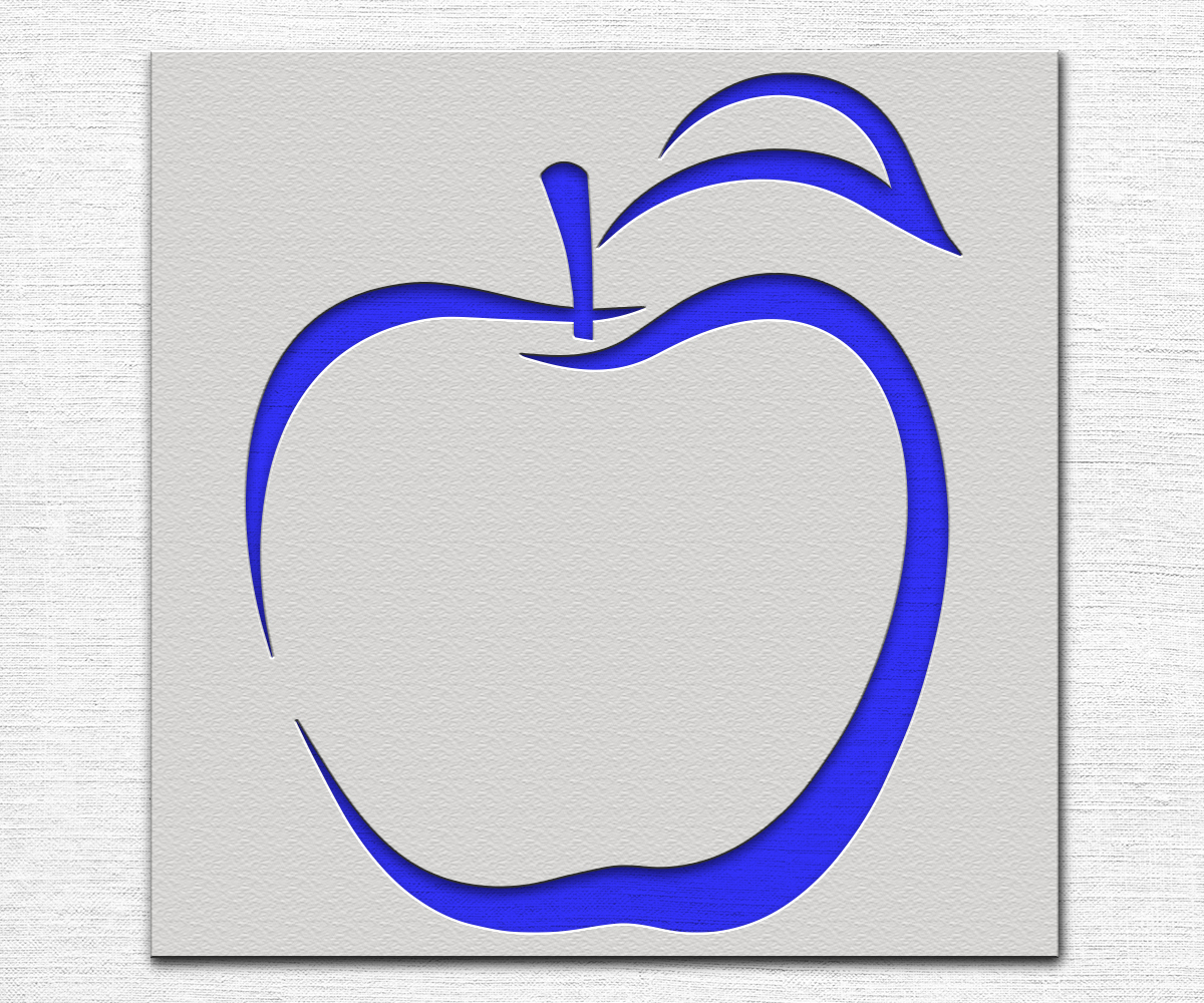 Apple Stencil - Art and Wall Stencil - Stencil Giant