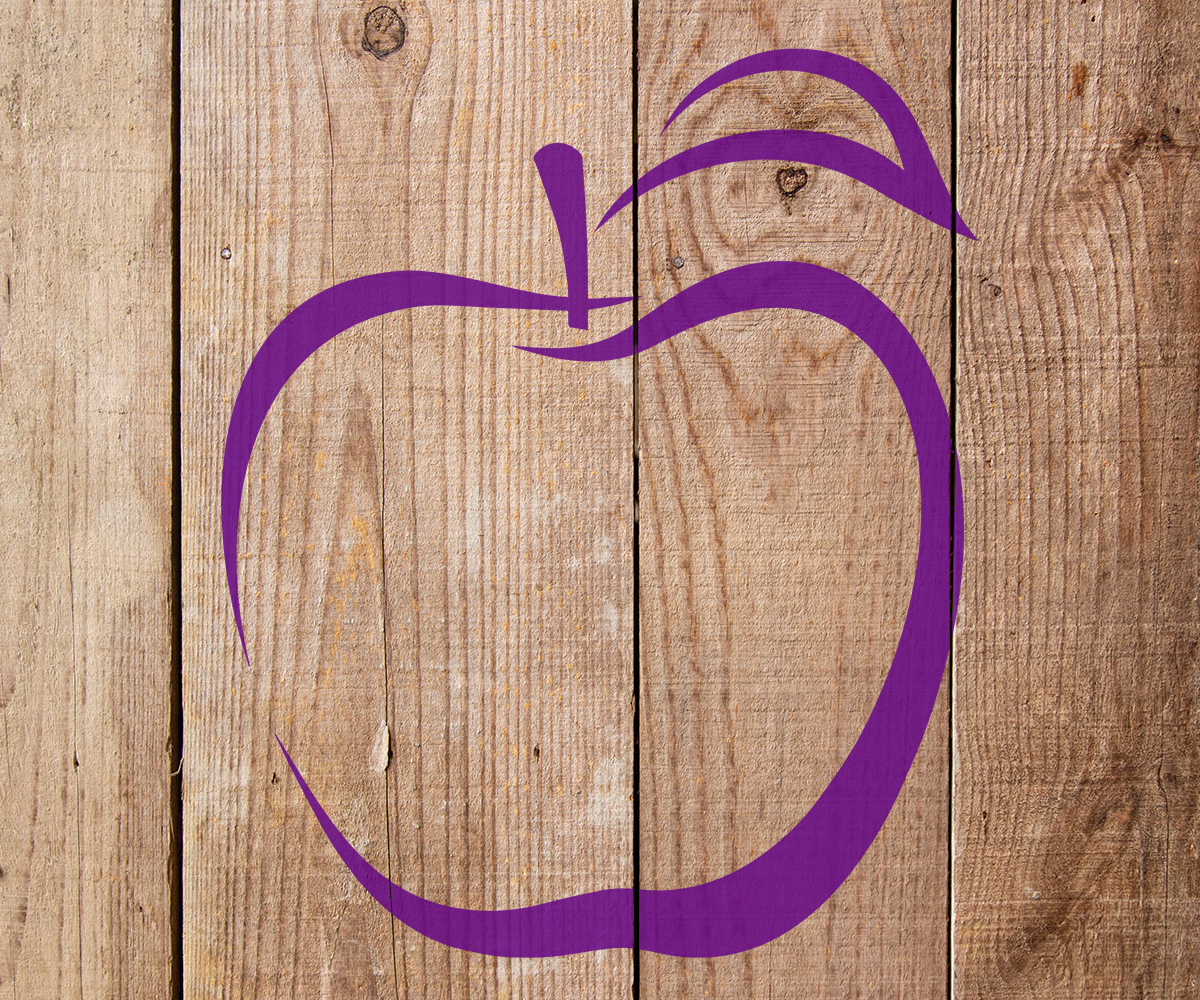 Apple Stencil - Art and Wall Stencil - Stencil Giant