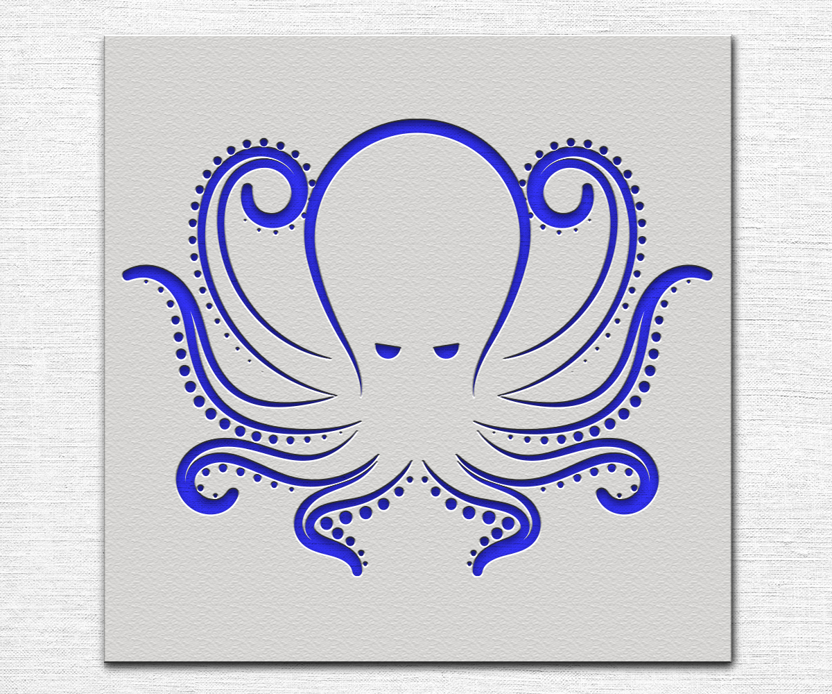 Octopus Stencil - Art and Wall Stencil - Stencil Giant