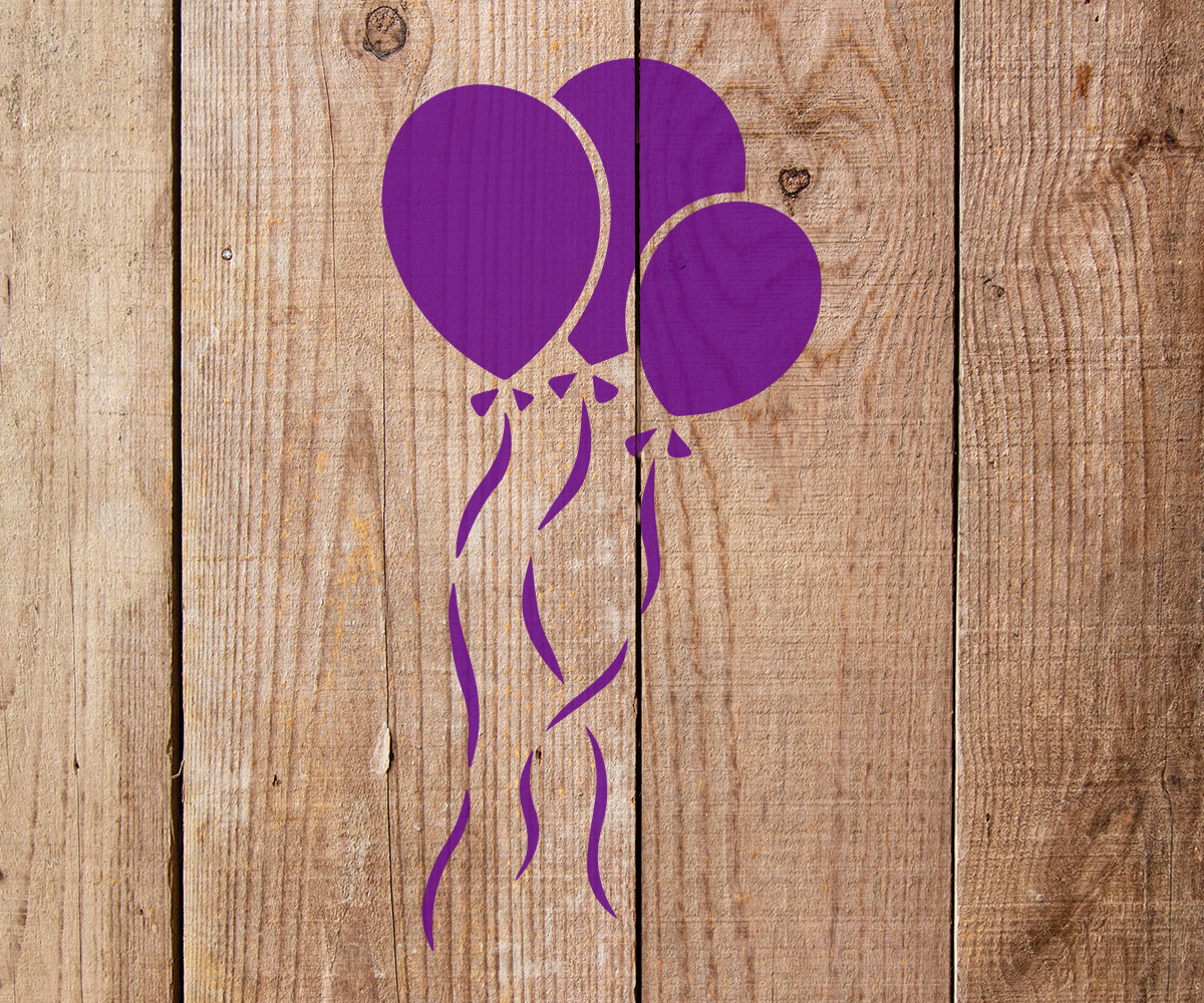 Balloons Stencil - Art and Wall Stencil - Stencil Giant