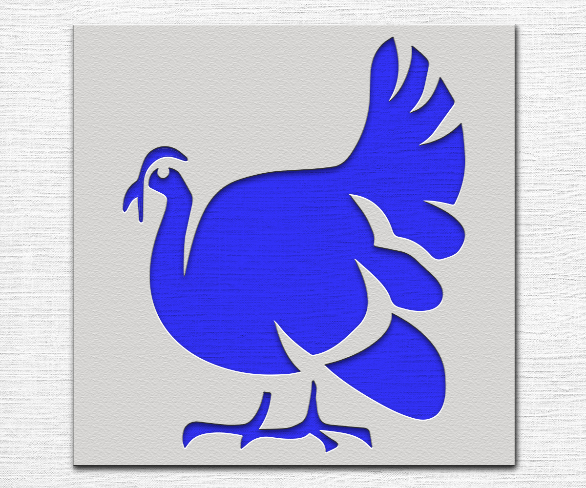 Turkey Stencil - Art and Wall Stencil - Stencil Giant