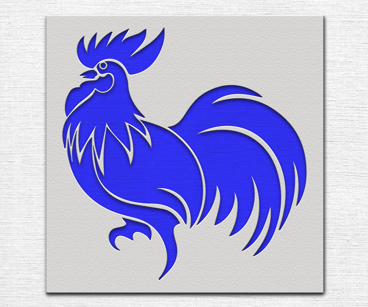 Rooster Stencil - Art and Wall Stencil - Stencil Giant