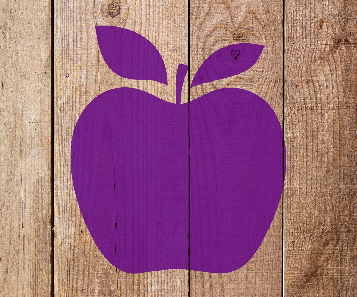 Apple Stencil - Art and Wall Stencil - Stencil Giant