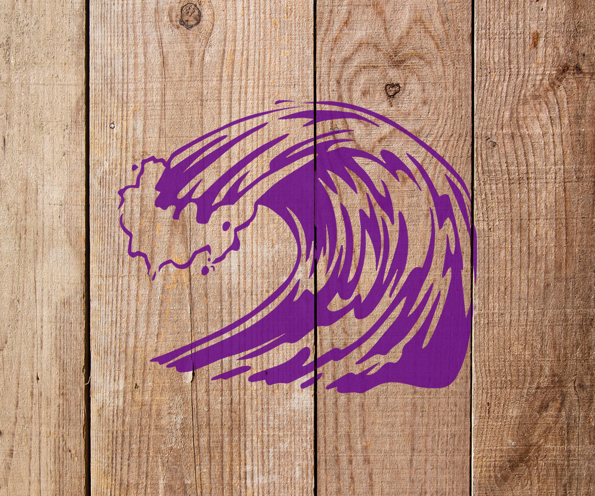 Wave Stencil - Art and Wall Stencil - Stencil Giant