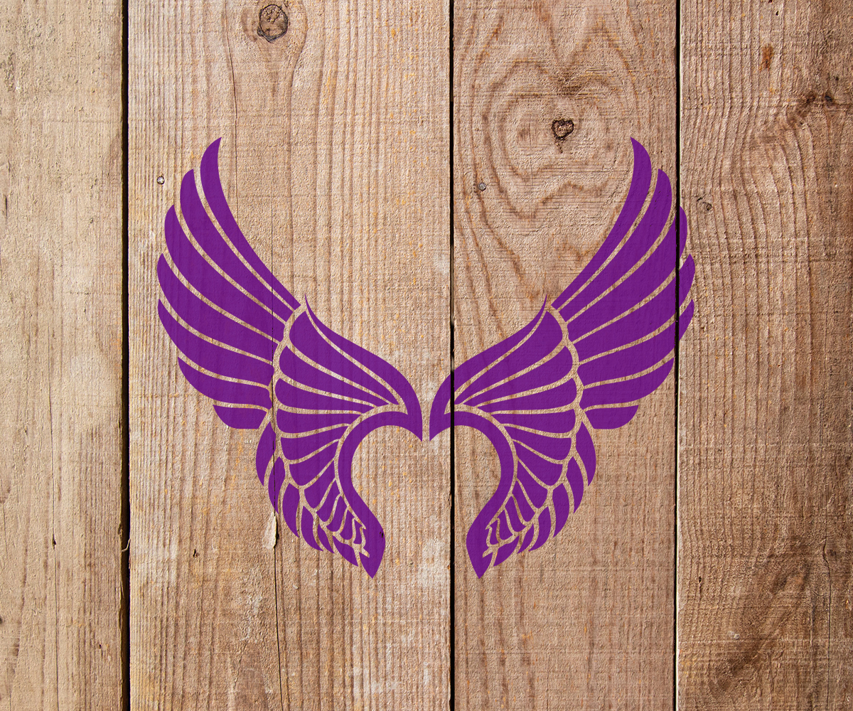 Wings Stencil - Art and Wall Stencil - Stencil Giant