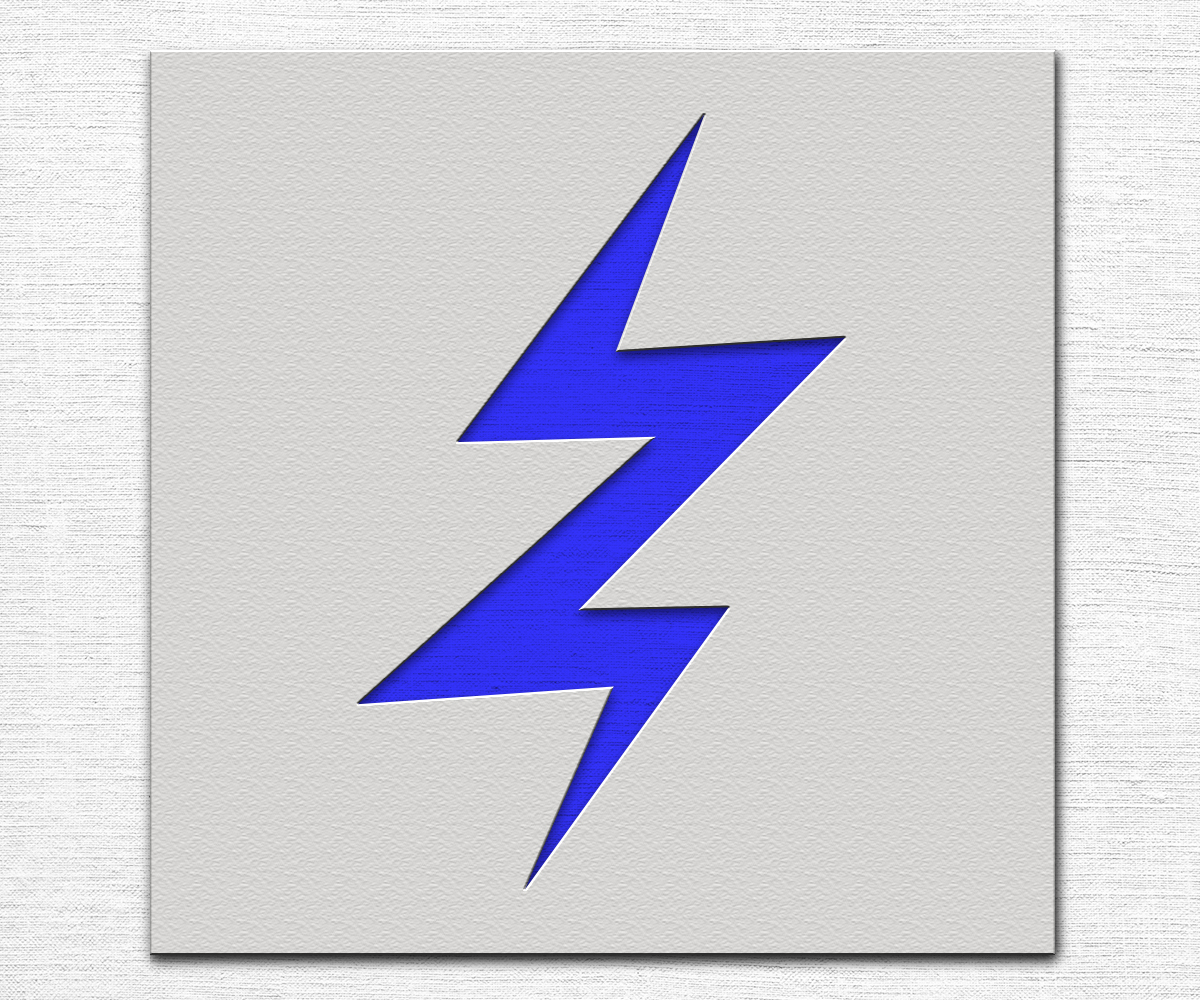 Lightning Bolt Stencil - Art and Wall Stencil - Stencil Giant