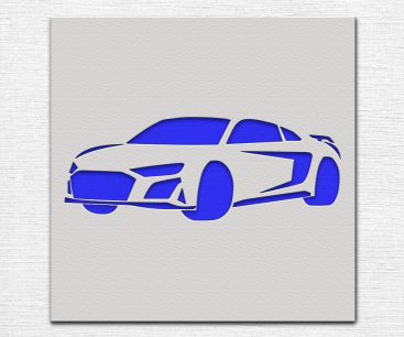 Sports Car Stencil - Art and Wall Stencil - Stencil Giant