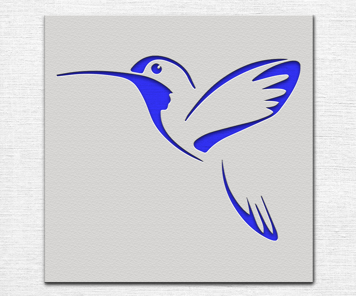 Humming Bird Stencil - Art and Wall Stencil - Stencil Giant