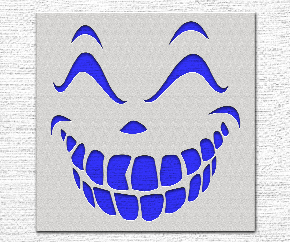 Face Pattern Stencil - Art and Wall Stencil - Stencil Giant