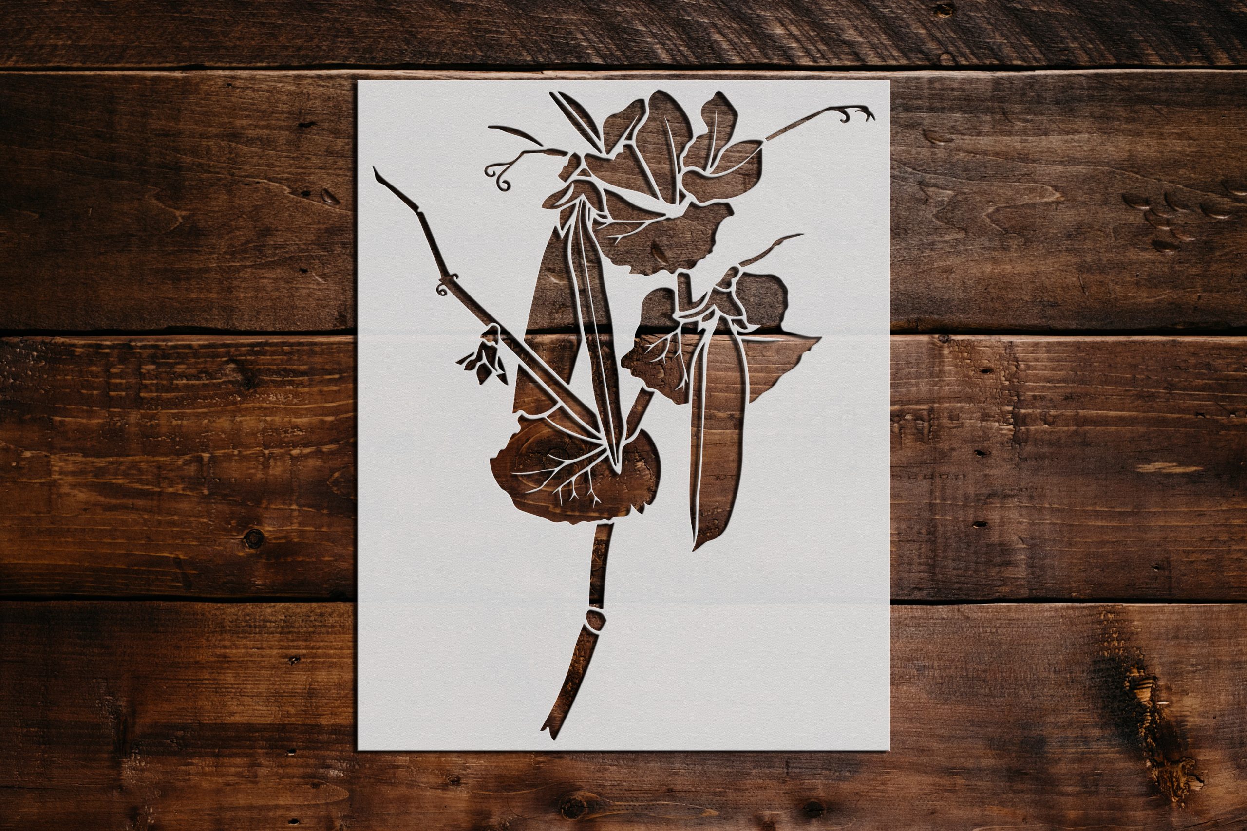 Flower Stencil - Art and Wall Stencil - Stencil Giant