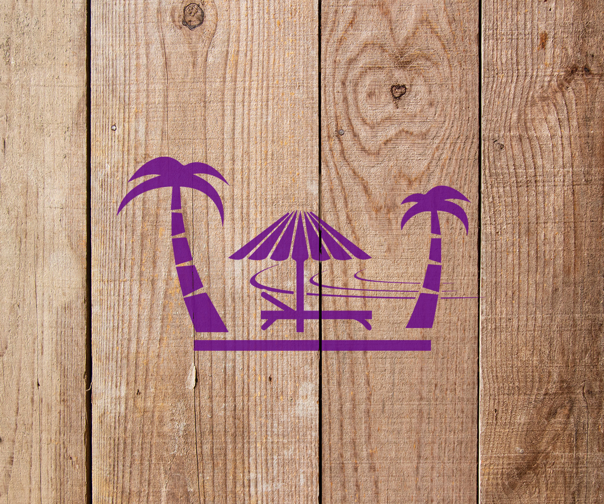 Beach Stencil - Art and Wall Stencil - Stencil Giant