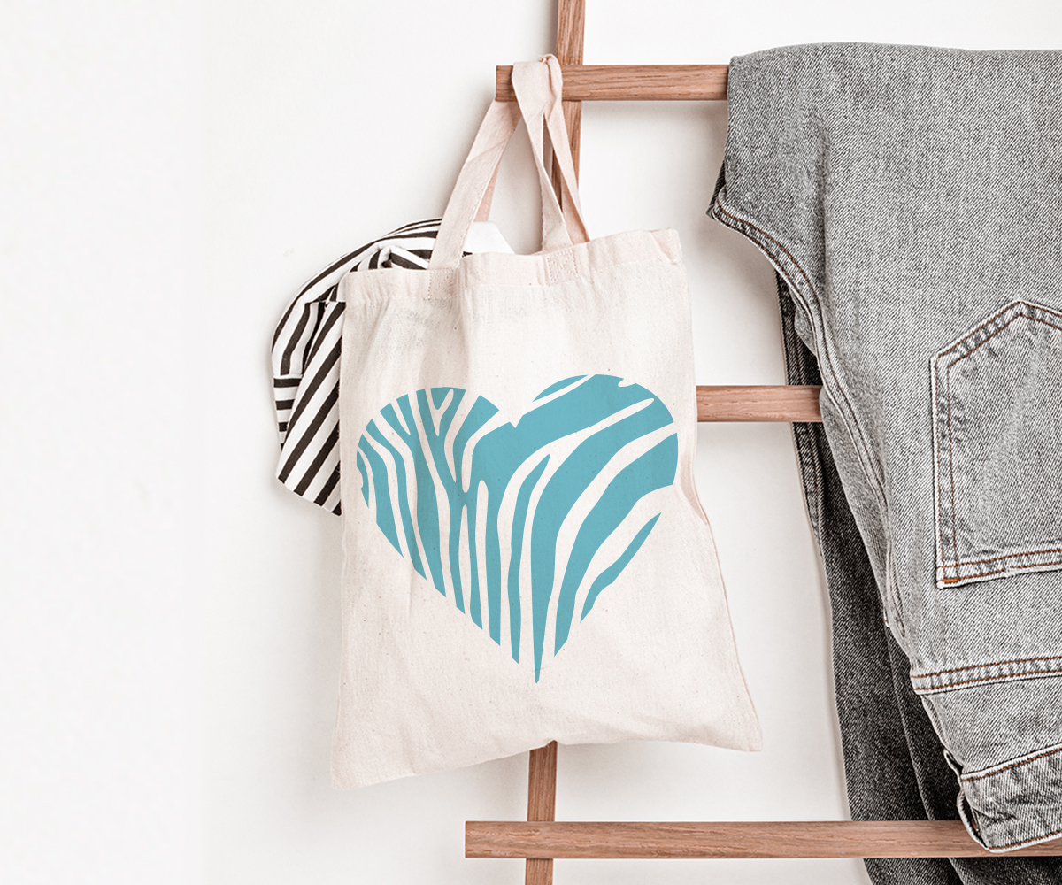 Tiger Print Heart Stencil - Art and Wall Stencil - Stencil Giant