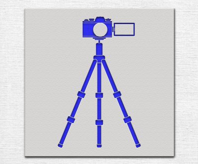Camera Stencil - Art and Wall Stencil - Stencil Giant