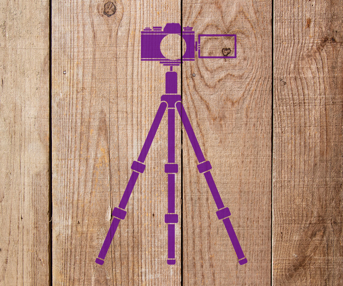 Camera Stencil - Art and Wall Stencil - Stencil Giant