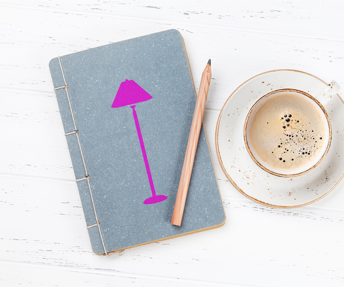 Lamp Stencil - Art and Wall Stencil - Stencil Giant