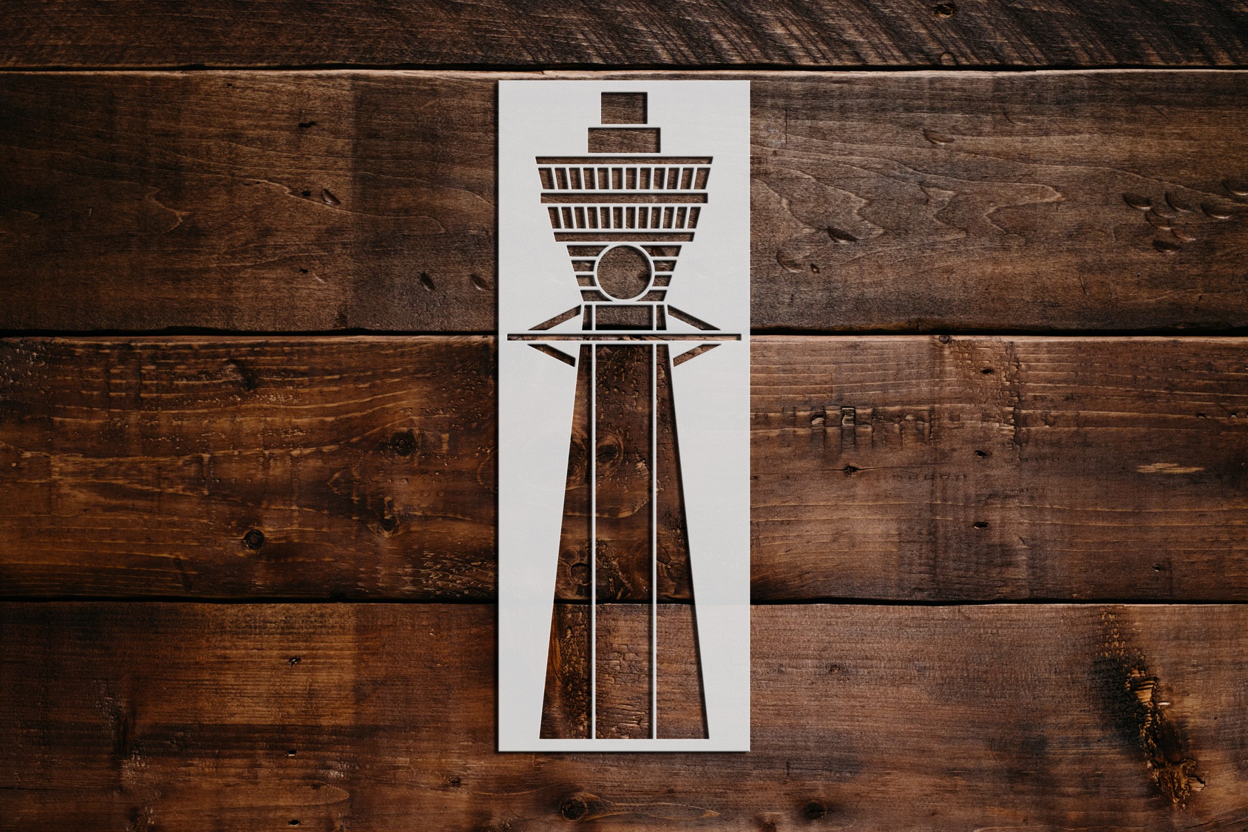 Tower Stencil - Art and Wall Stencil - Stencil Giant