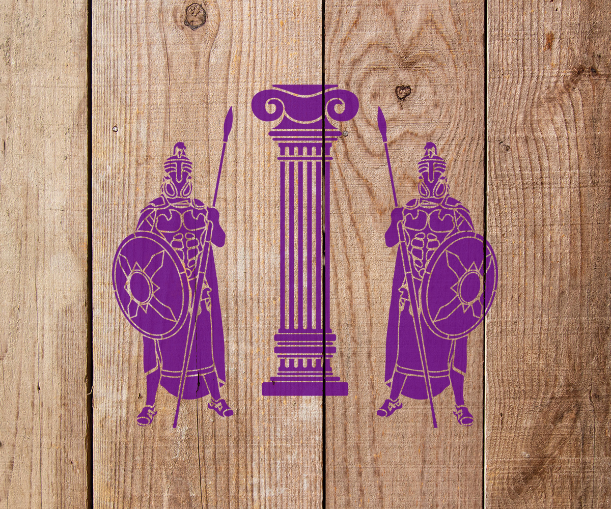 Roman Soldiers Stencil - Art and Wall Stencil - Stencil Giant
