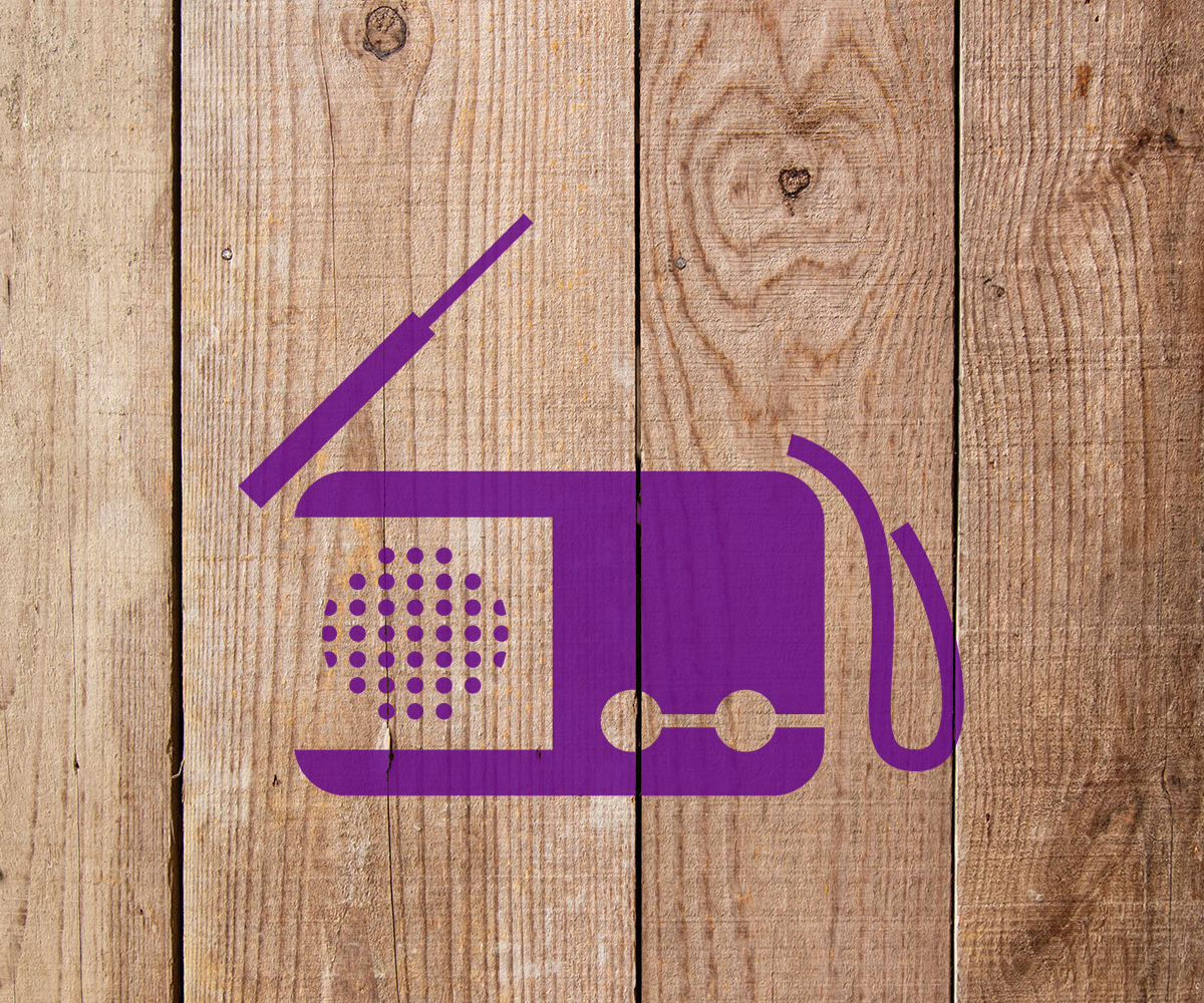 Transistor Radio Stencil - Art and Wall Stencil - Stencil Giant