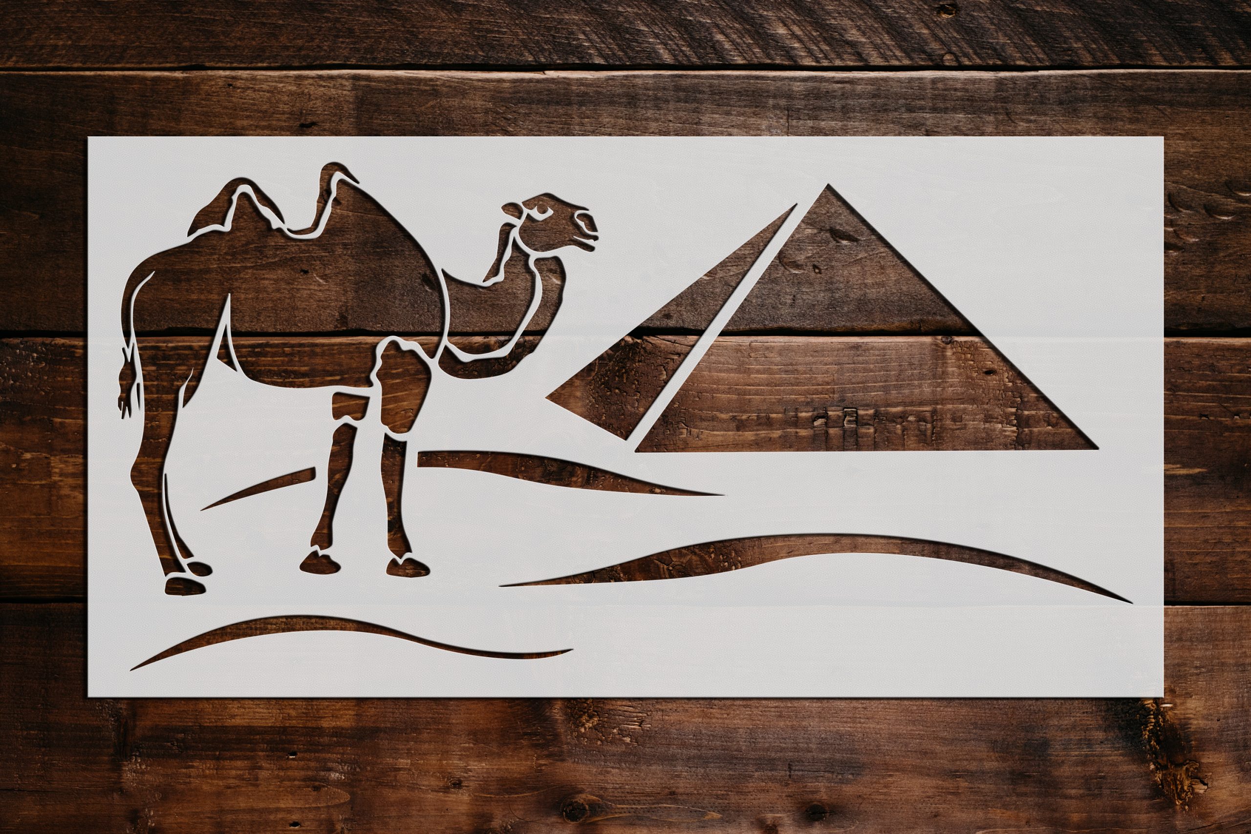 Camel by Pyramid Stencil - Art and Wall Stencil - Stencil Giant