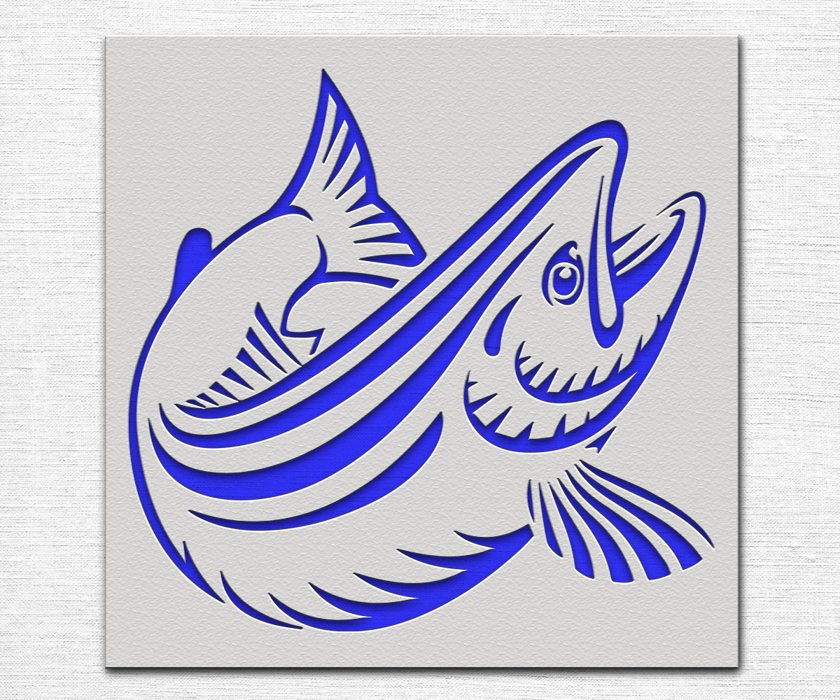 Fish Stencil - Art and Wall Stencil - Stencil Giant