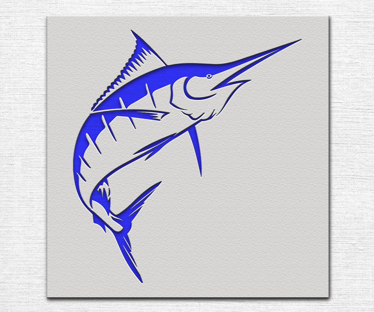 Sailfish Stencil - Art and Wall Stencil - Stencil Giant