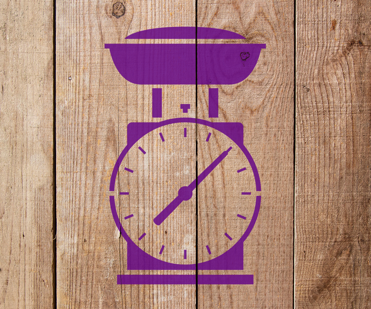 Kitchen Scale Stencil - Art and Wall Stencil - Stencil Giant