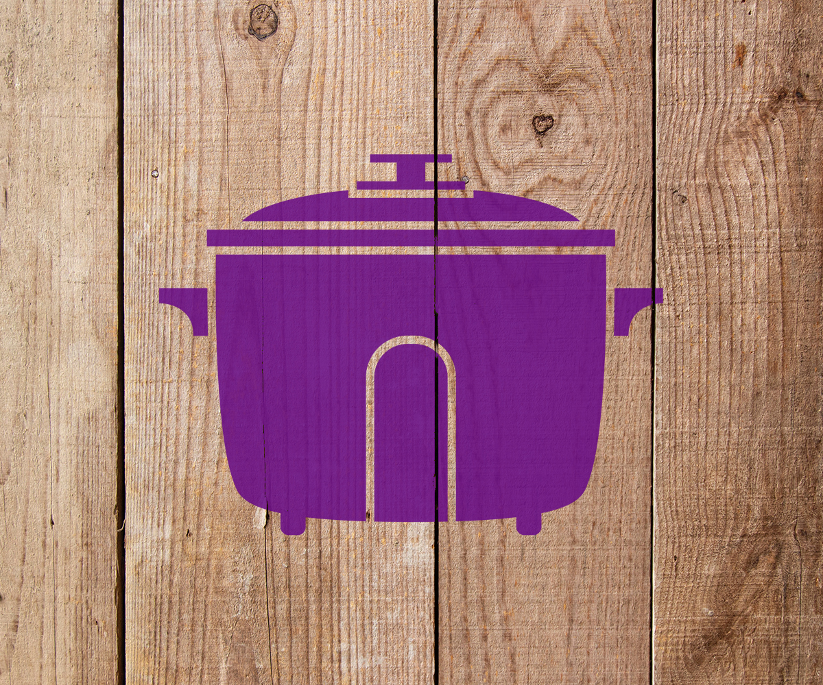 Crock Pot Stencil - Art and Wall Stencil - Stencil Giant