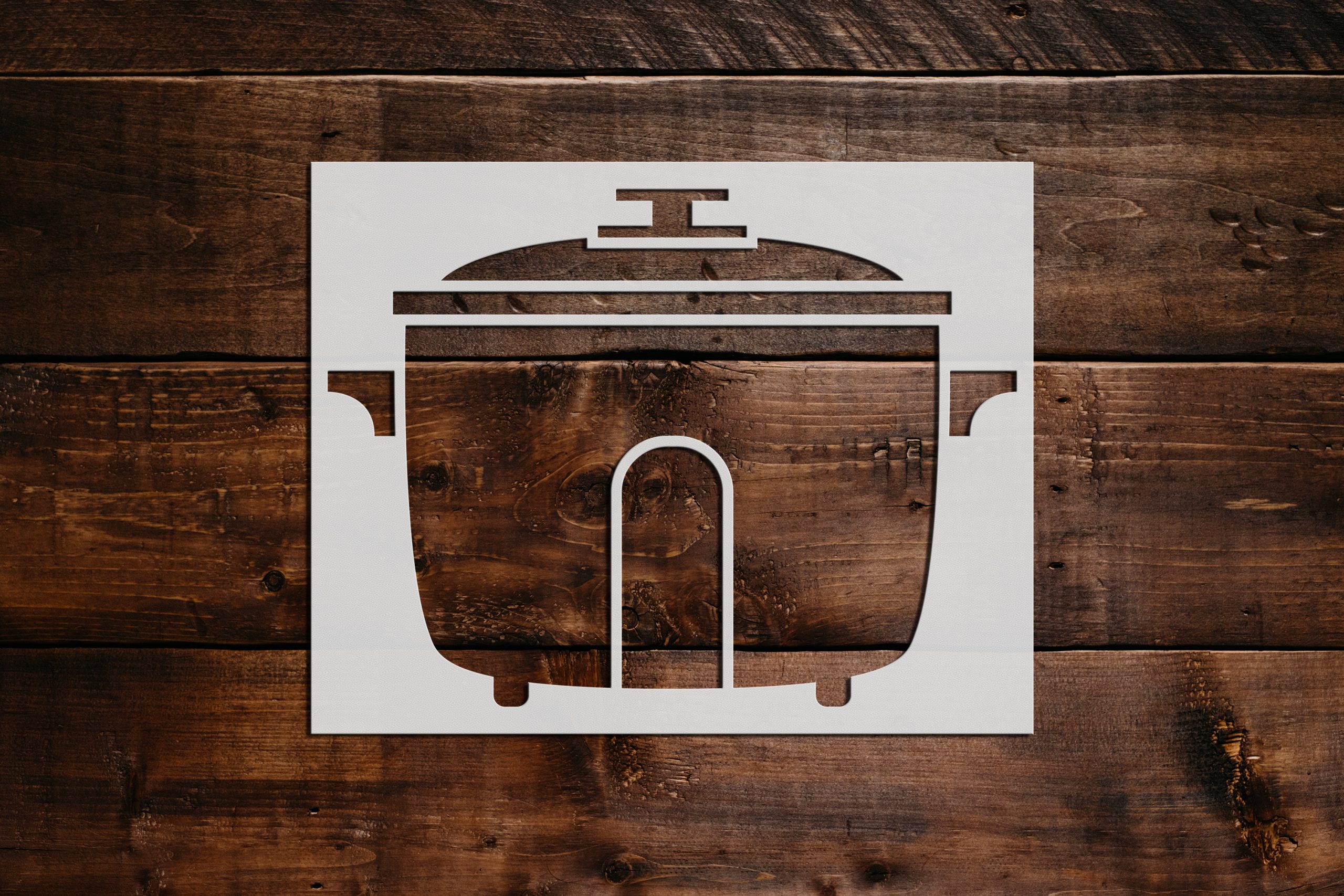 Crock Pot Stencil - Art and Wall Stencil - Stencil Giant