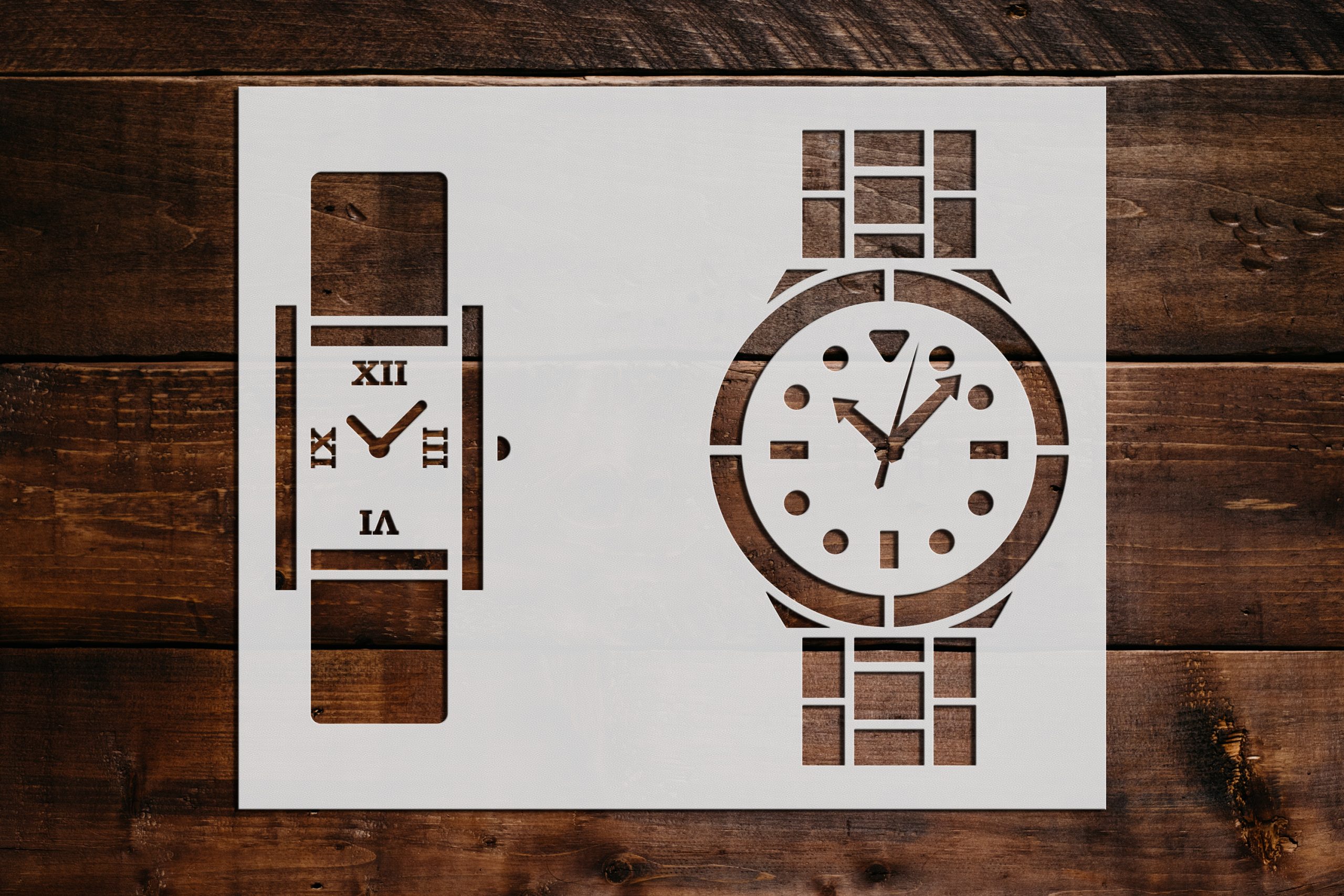 Watches Stencil - Art and Wall Stencil - Stencil Giant
